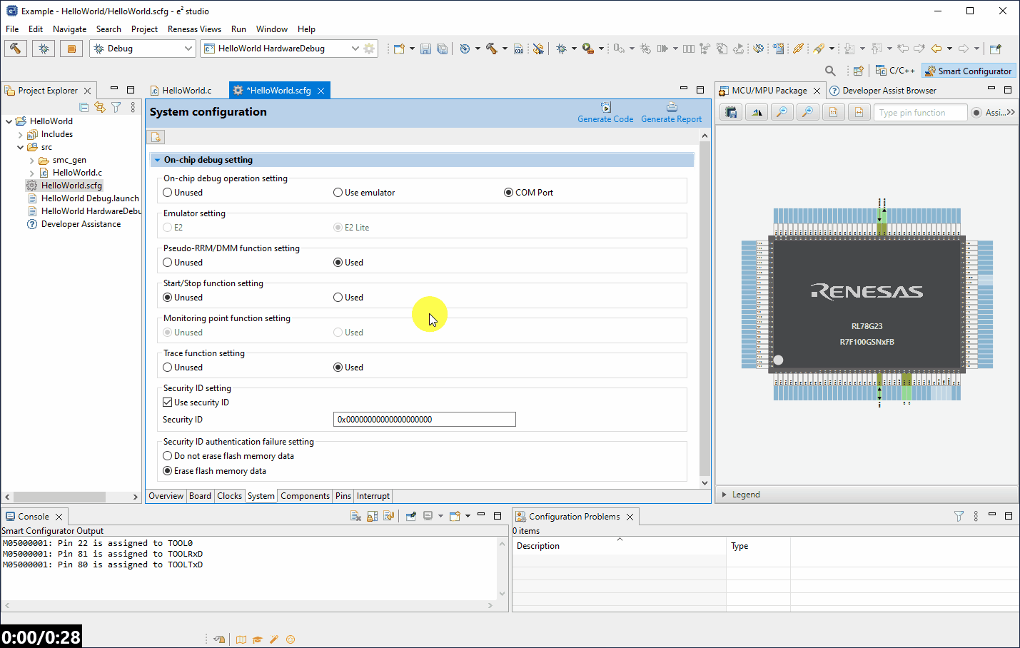 Configuring a Project